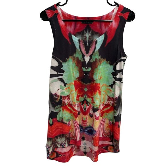 Nally & Millie | Tops | Nally Millie Womens Sleeveless Dress Multicolor ...